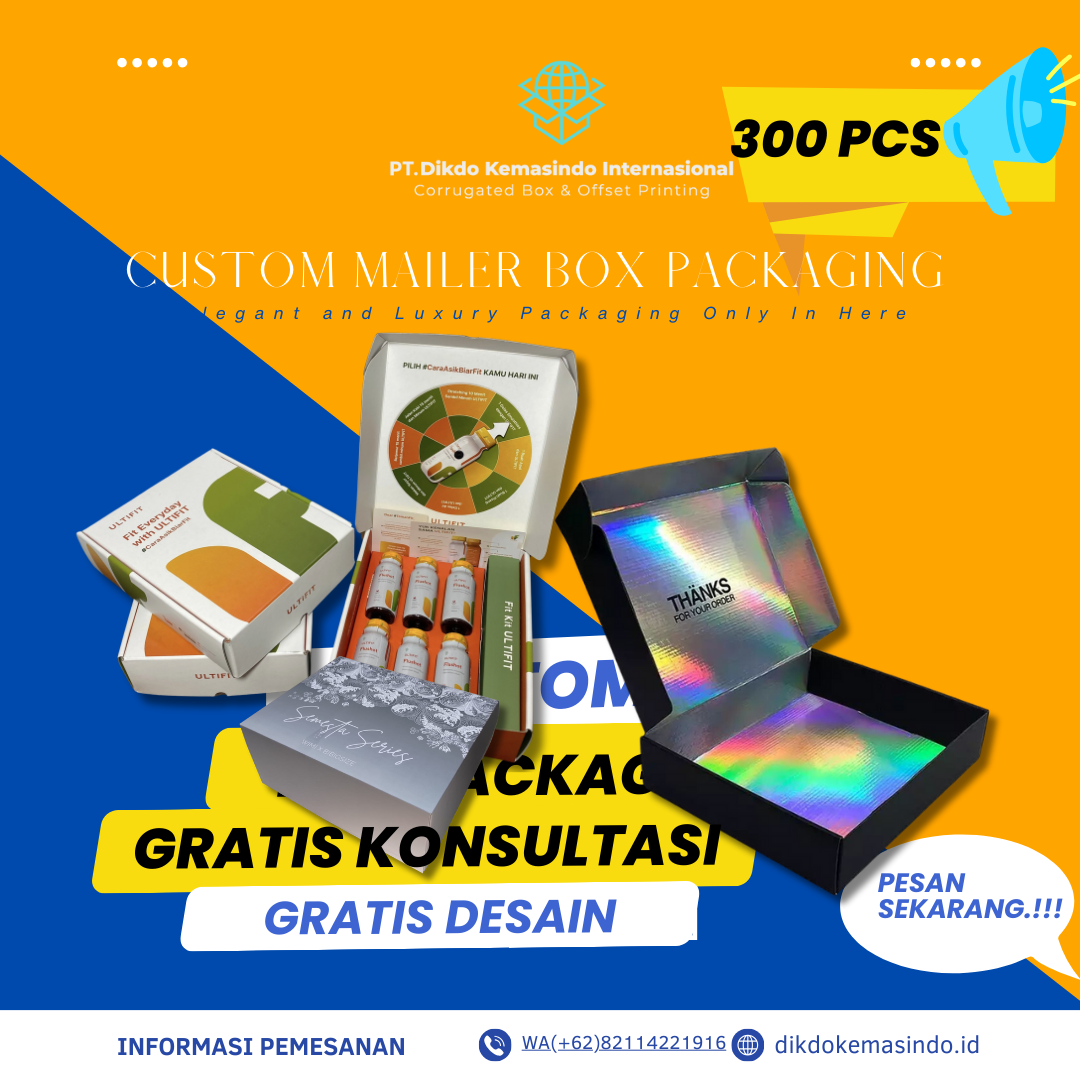 Keunggulan custom mailer box packaging dikdokemasindo - Dikdo Kemasindo